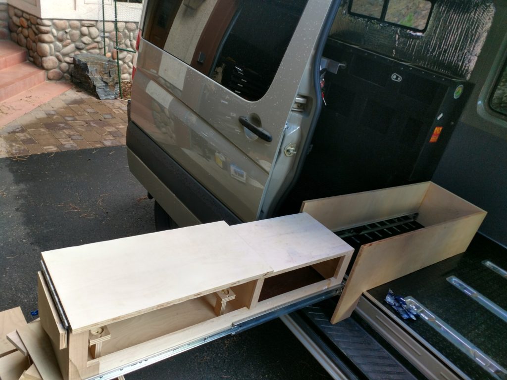 DIY Sprinter Van – Side Slide Mini Kitchen - RidingRoadsAndTrails
