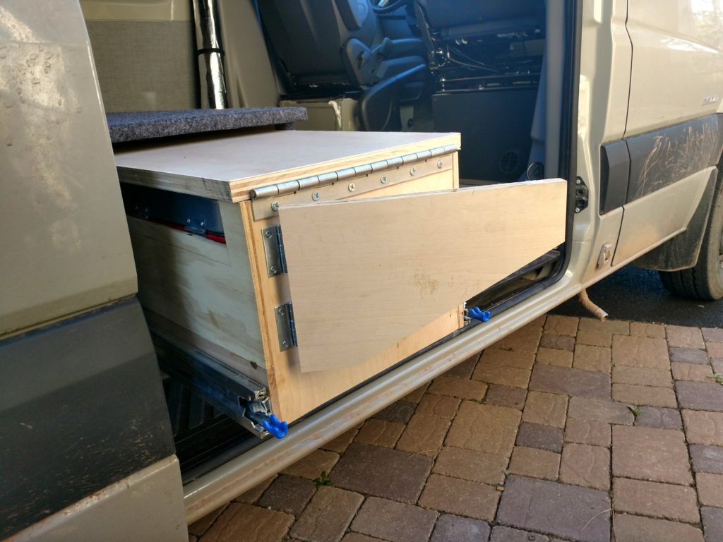 DIY Sprinter Van – Side Slide Mini Kitchen - RidingRoadsAndTrails