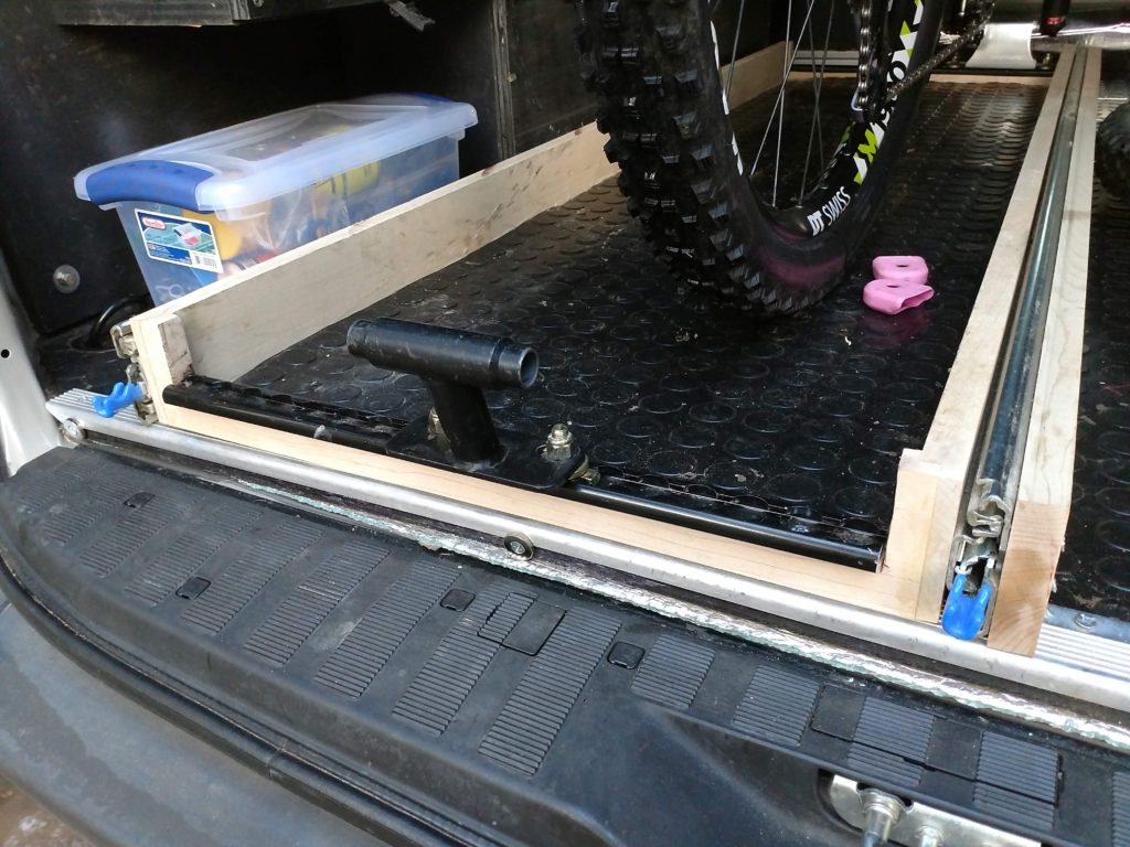DIY Sprinter Van – Bike Slider Storage Trays - RidingRoadsAndTrails