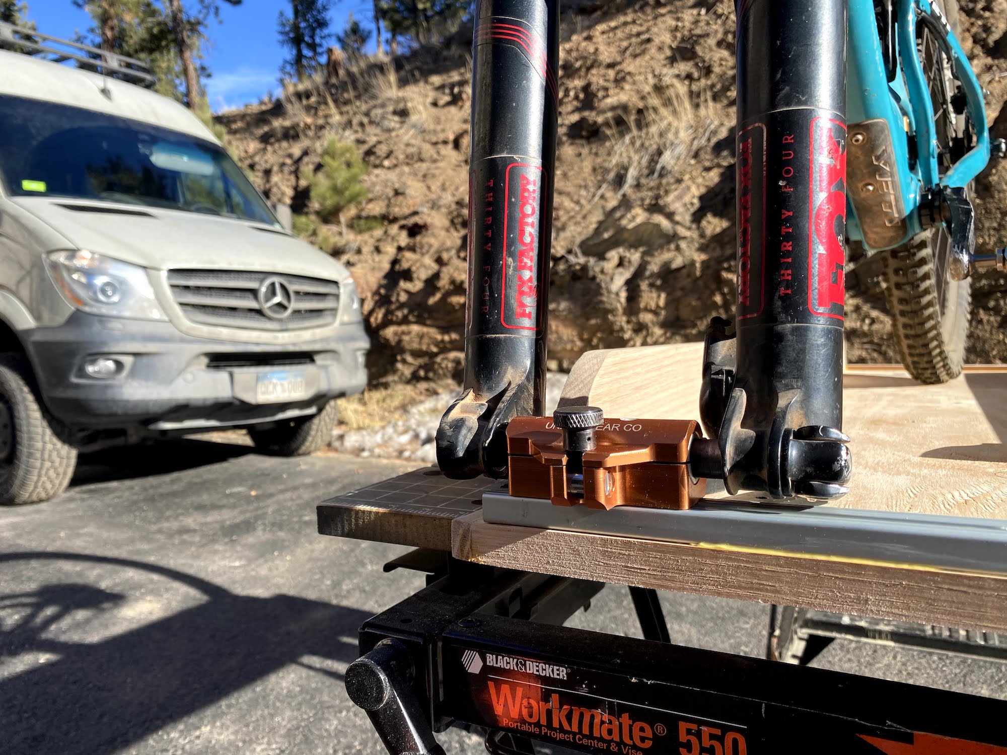 DIY Sprinter Van – Unaka Gear Company Thru-Axle Fork Mount ...